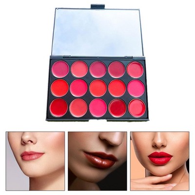 15 Colors Lipstick Plate Embellish Matte Lipstick for Wedding Girls ...