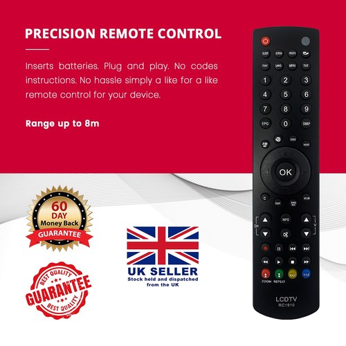 New Remote Control RC1910 For SHARP LC32LD135K TV | eBay