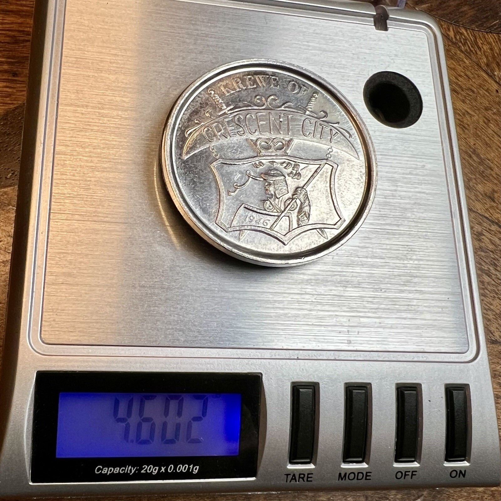 1961 Krewe of Crescent City Mardi Gras Doubloon “deLesseps S Morrison ...