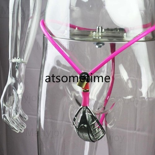 Stainless Steel Male Chastity Belt Plug Cage Chastity Device Adjustable ...