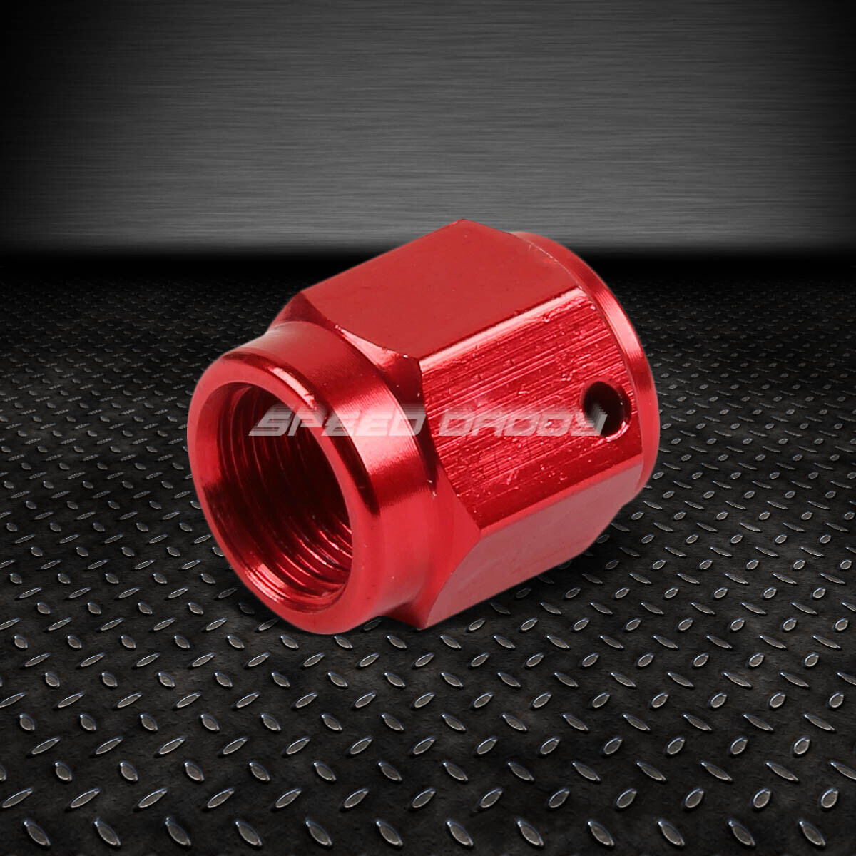 RED ANODIZED ALUMINUM 4-AN AN4 1/4"ADAPTER FEMALE FLARE CAP/PLUG/NUT ...