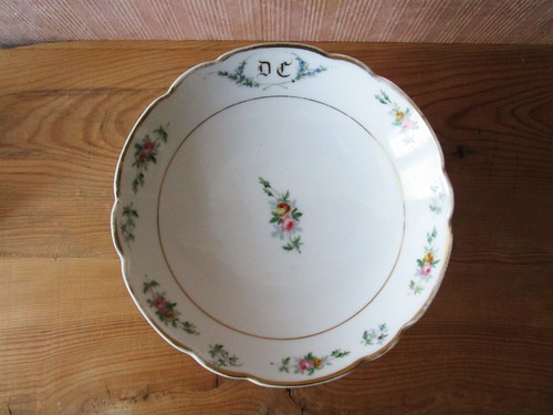 Antique Compotier Or Cup Porcelain from Paris Napoléon III Monogram Dc ...