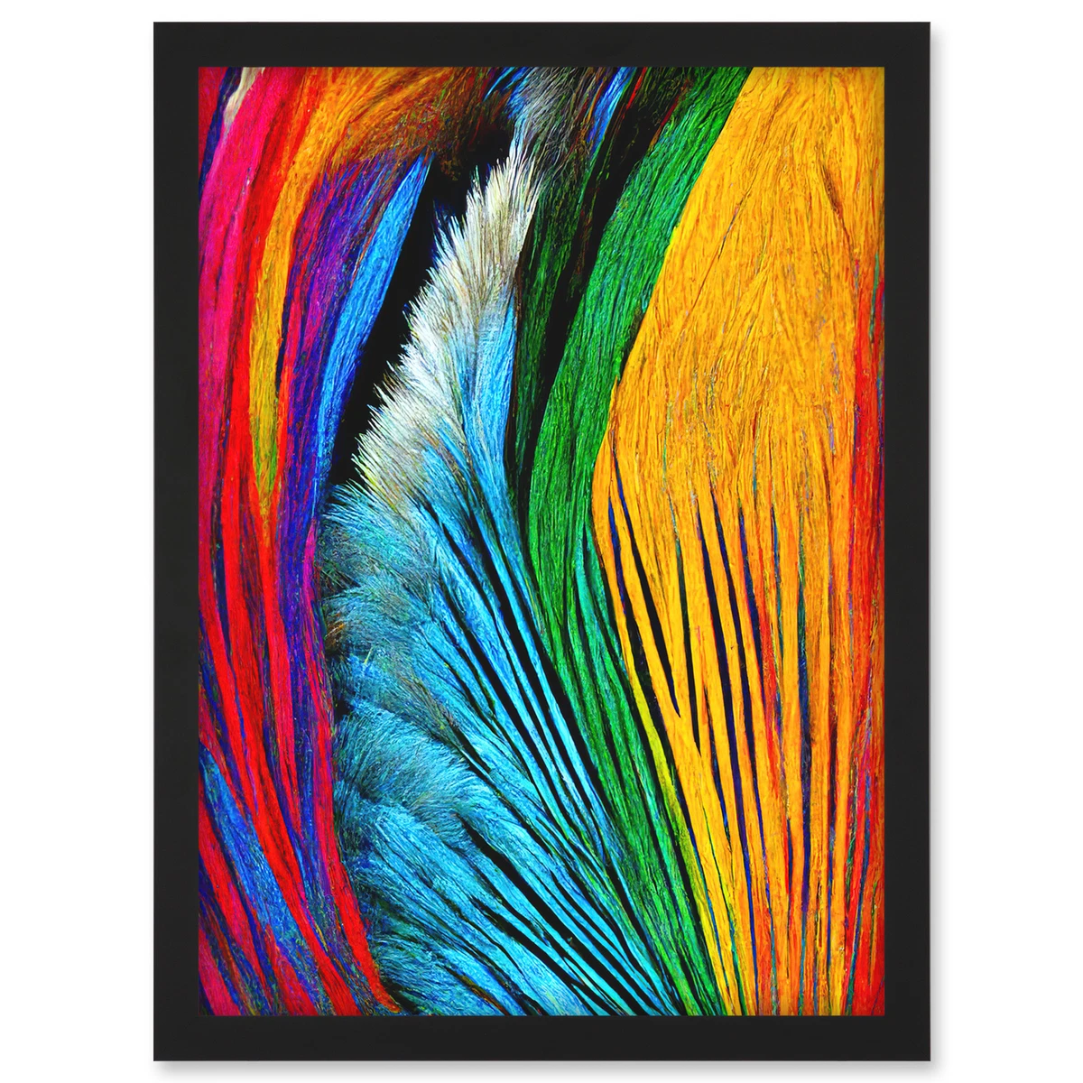 Peacock Feather Abstract Art