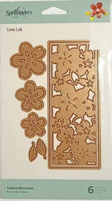 SPELLBINDERS CUT EMBOSS & STENCIL DIES ~SAKURA BLOSSOMS CODE S5-413 ...