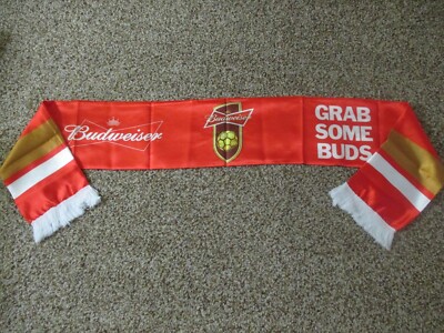 NWOTS ORANGE BUDWEISER GRAB SOME BUDS POLYESTER SCARF SASH ...