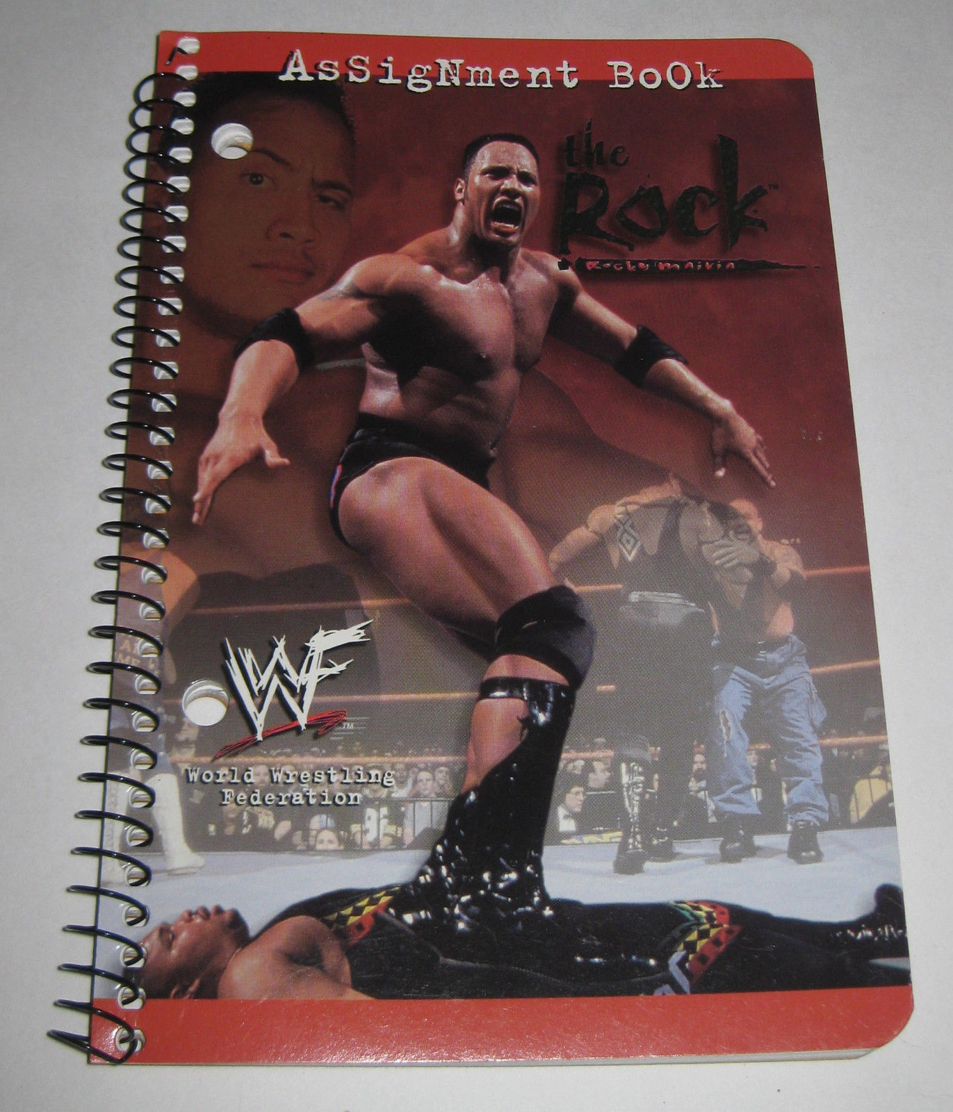 ONE (1) New 1998 WWF School Notebook The Rock Stone Cold The Undertaker ...
