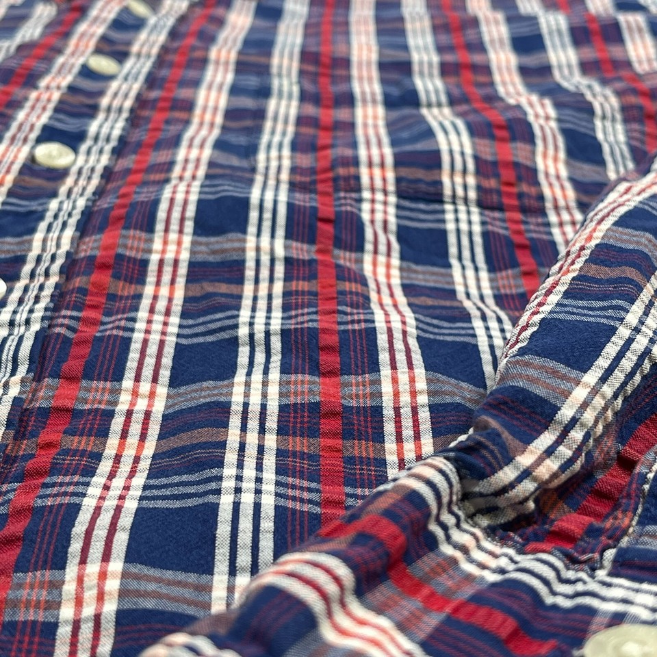 Brooks Brothers Shirt Men's Large Traditional Fit Long Sleeve Blue Red ...