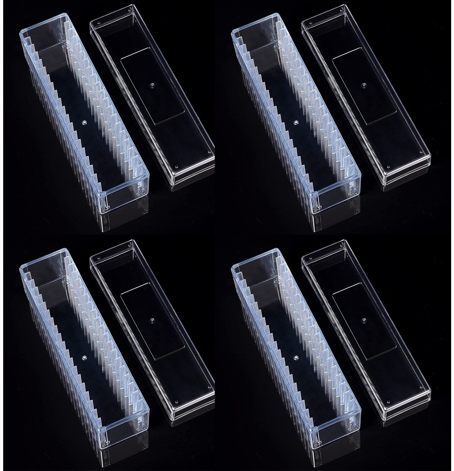 4PC Transparent PC Coin Storage Box 20 Slab Coin Holder for PCGS NGC ...