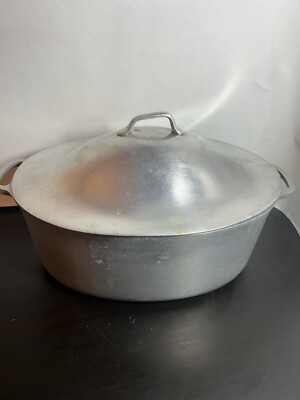 Vintage Super Maid Cookware Aluminum Pot With Lid Dutch Oven Roaster ...