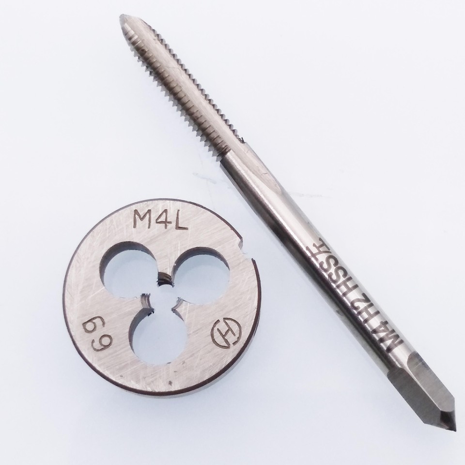 US Stock HSS M4 x 0.7mm Tap & M4 x 0.7mm Die Metric Thread Left Hand | eBay
