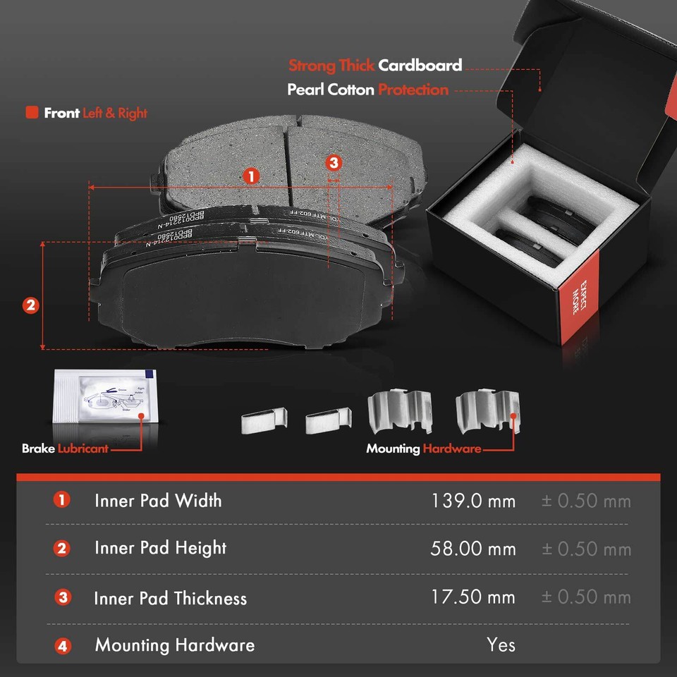 Front&Rear Disc Rotors & Ceramic Brake Pads for Ford Edge Lincoln MKX ...