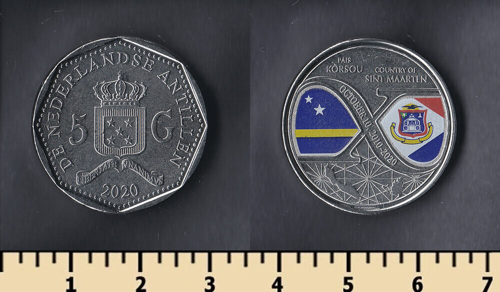 Netherlands Antilles 5 guilders 2020 | eBay