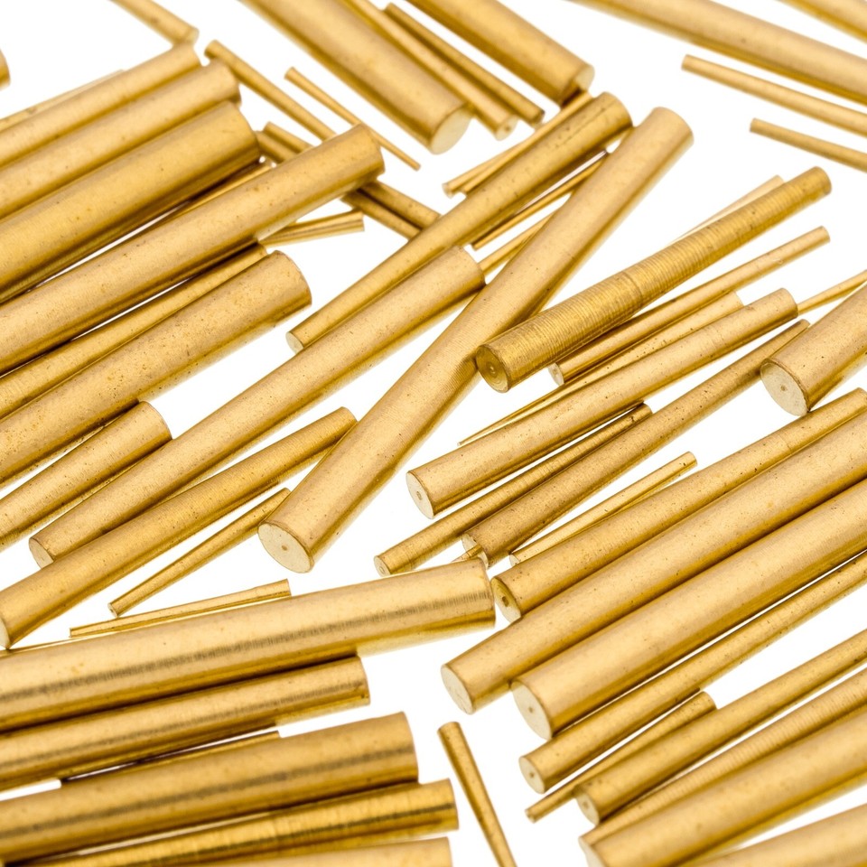 100pcs Assorted Brass Clock Taper Pin Mixed Size Replacement Repair ...