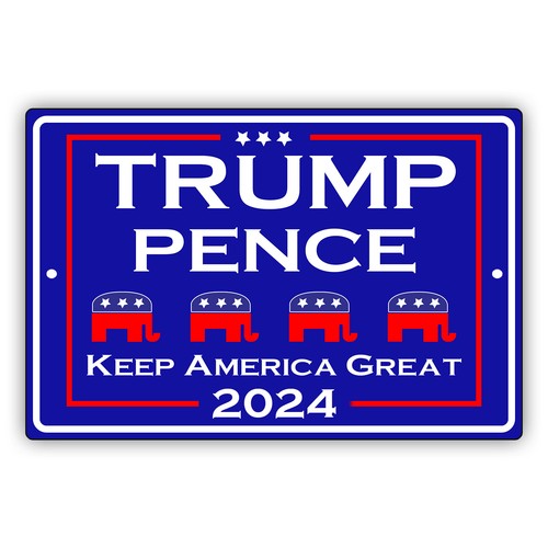 Trump Pence 2024 Vote for Trump USA President Elections Aluminum Metal ...
