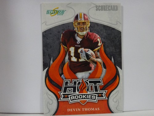 2008 Score - Hot Rookies Devin Thomas #HR-6 Scorecard /999 (RC) for ...