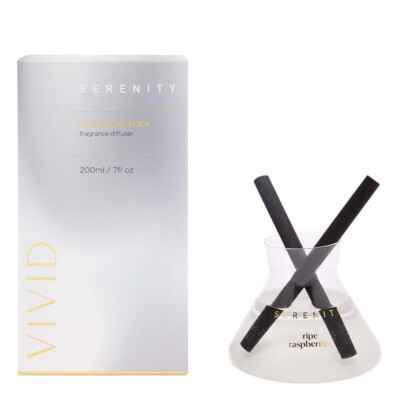 Serenity Vivid 200ml Reed Diffuser Scented Home Fragrance/Aroma Ripe ...