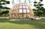 MOON HOUSE STRUT FRAMING KIT FOR 3013 sq.ft DOME HOME 45ft DIAM. WOOD ...