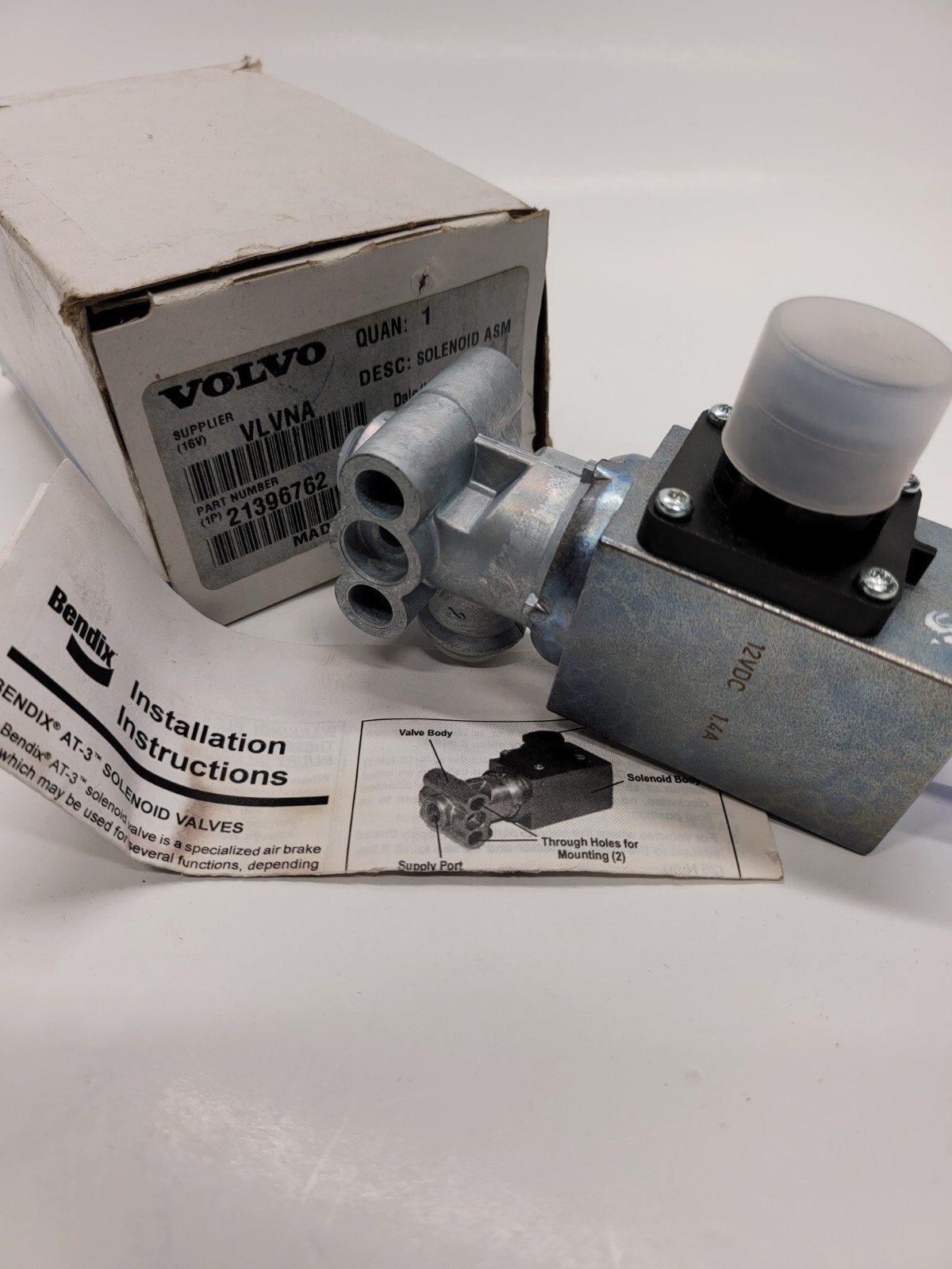 Volvo Mack Truck Bendix AT-3 21396762 Solenoid Valve New OEM | eBay