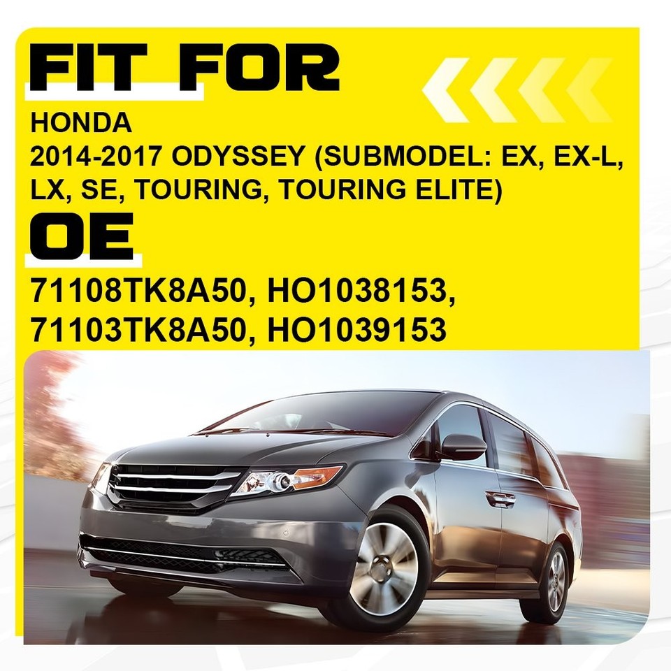 For 2014-2017 Honda Odyssey Front Driver and Passenger Side Fog Light ...