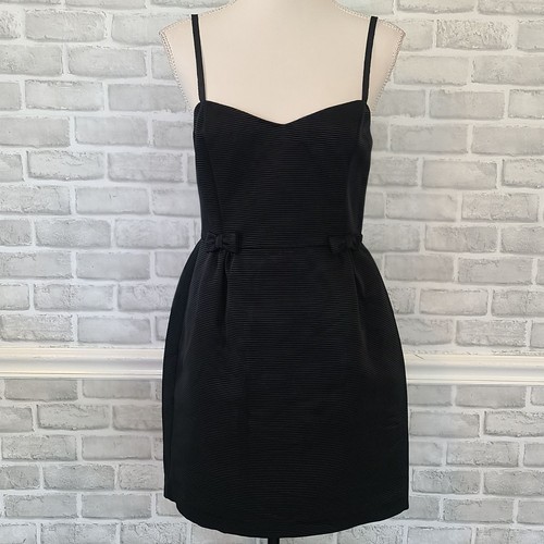 French Connection Sweetheart Black Bows Strappy Dress Staple LBD 8 | eBay