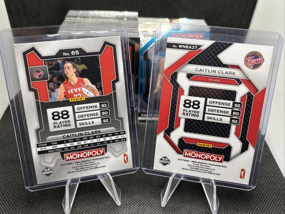 2024 Panini Prizm WNBA Monopoly Complete 100 Card Base Set, 2 Caitlin ...