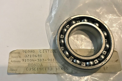 Bearing Shaft Gearbox 30X55 (6006) - Honda XL125 XL200 NOS: 91006-383 ...