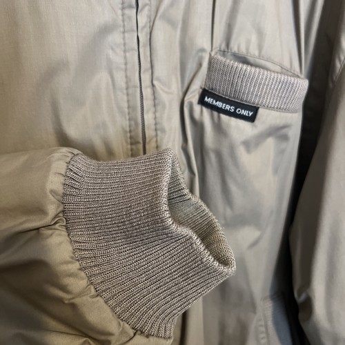 Vintage Khaki Dark Tan Members Only Jacket size L long | eBay