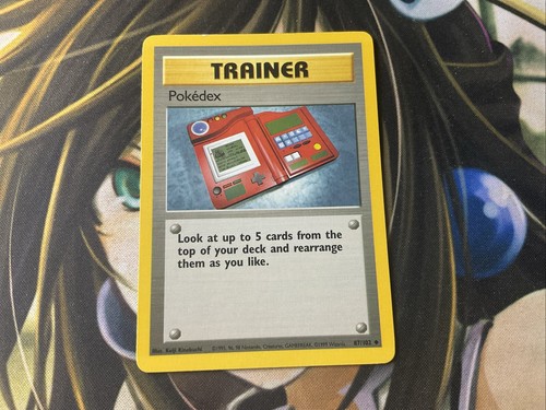 1999. Pokemon Pokedex Trainer Card 1995, 96, 98 - 87/102 NM | eBay