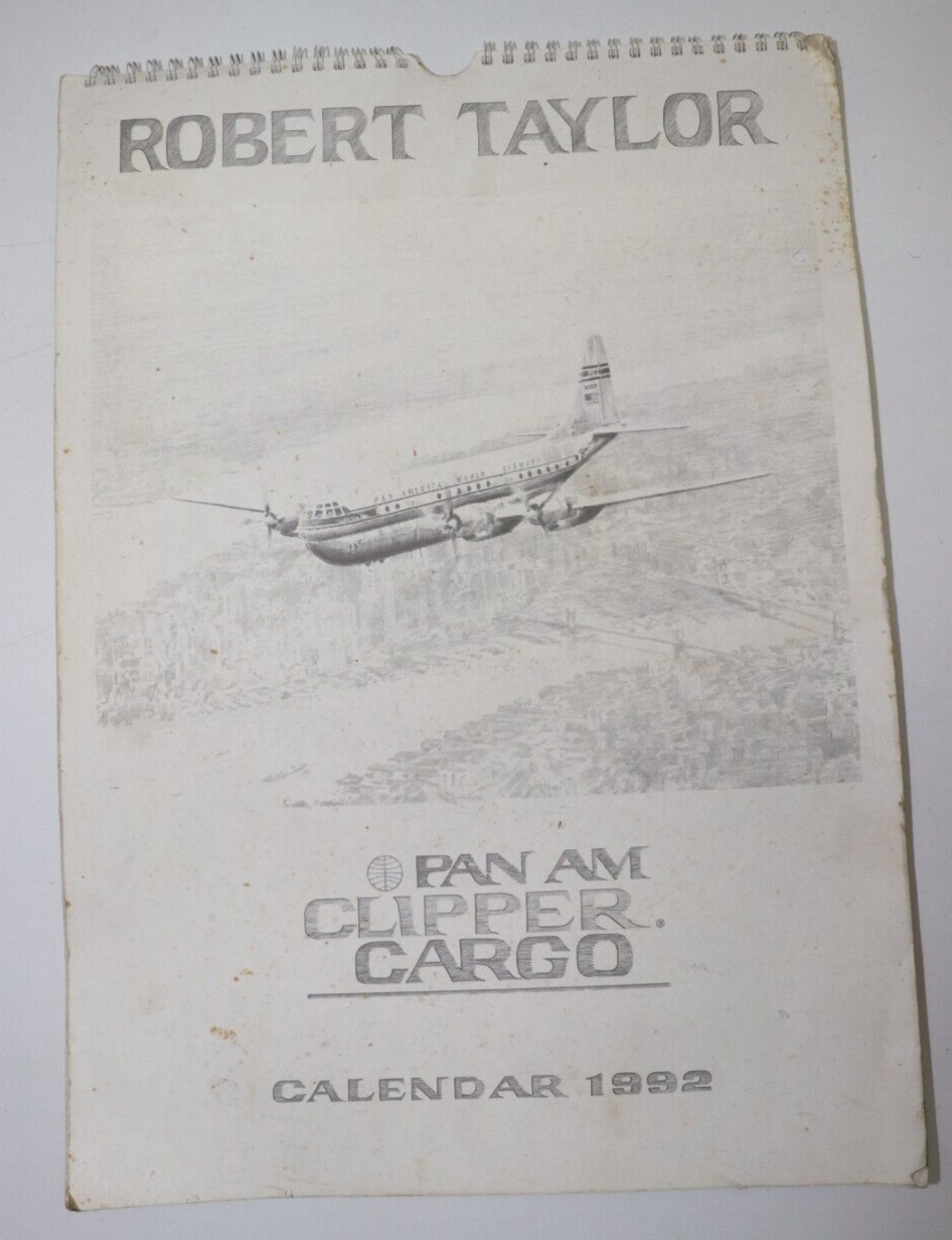 1992 Pan Am Clipper Cargo Calendar by Robert Taylor Boeing Falkner ...