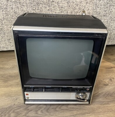 Vintage National Solid State 10" Television TV No Power- Prop Portable ...