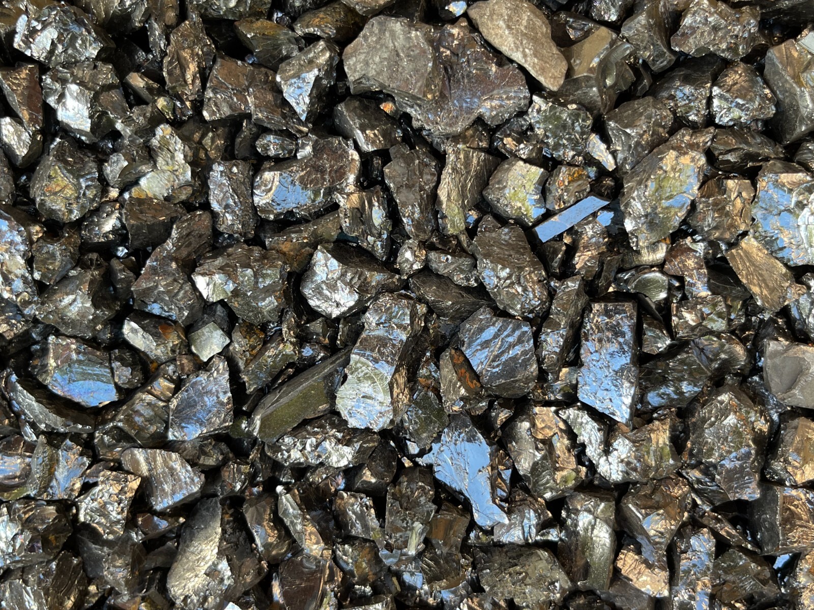 Grade A++ Small Elite Noble Shungite Stone, 0.2-1" Raw Shungite, Bulk ...