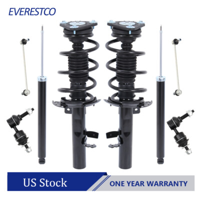 Front Struts Assembly Rear Shocks w/ Sway Bar Link For 13-18 Ford Focus ...