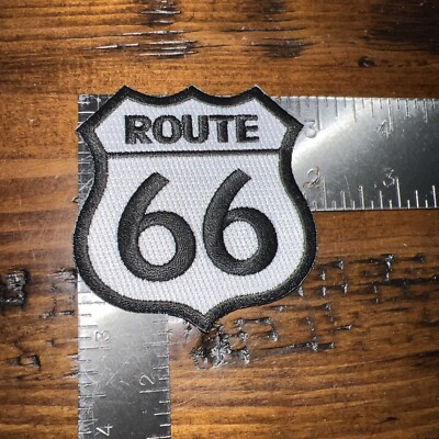 Route 66 Black & White 2” Patch | eBay