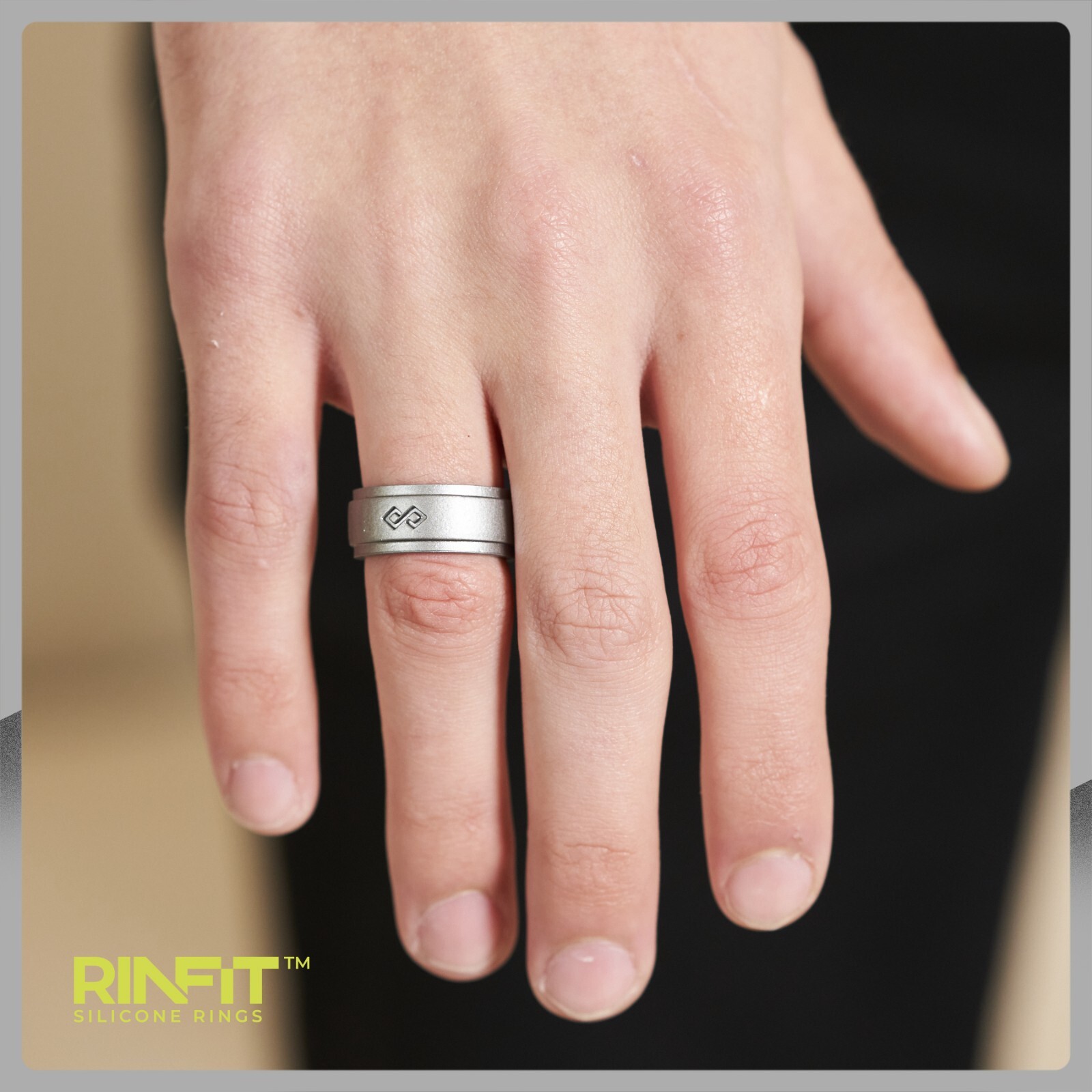 Silicone Wedding Ring for Him & Her by Rinfit - Couple Rubber Rings ...