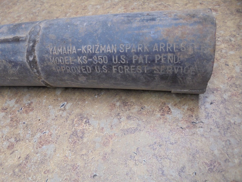 Yamaha Motorcycle Spark Arrestor Muffler Pipe Krizman KS-350 | eBay