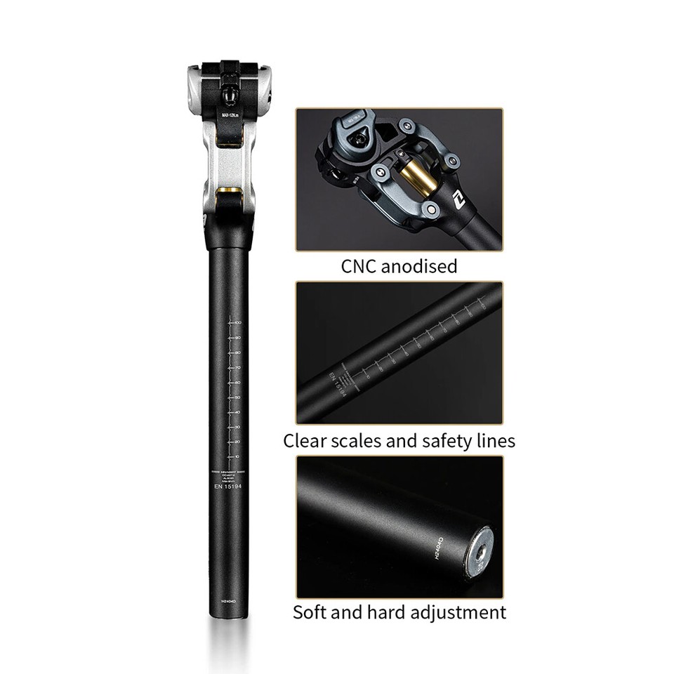 ZOOM Parallelogram Suspension Seatpost 30.9/31.6 x 320mm MTB Shock ...