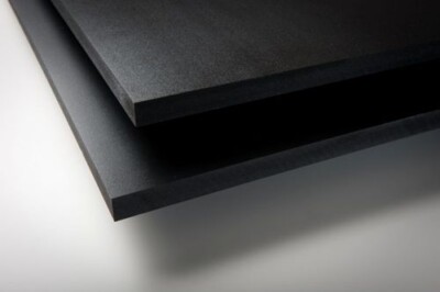PVC Foam Board Black 6mm - 1/4" Plastic Sheets You Pick The Size 4 or 8 ...