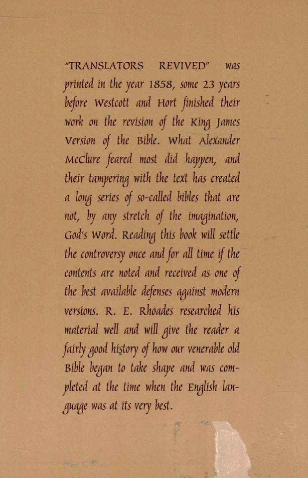 The Translators Revived, by Alexander McClure | eBay