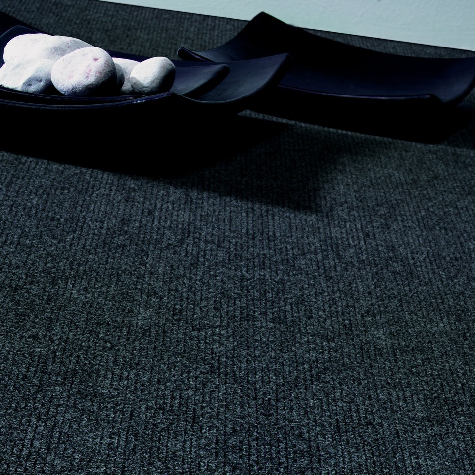 Anthracite Entrance Matting - Ribbed Door Mat - Reception Doorway ...