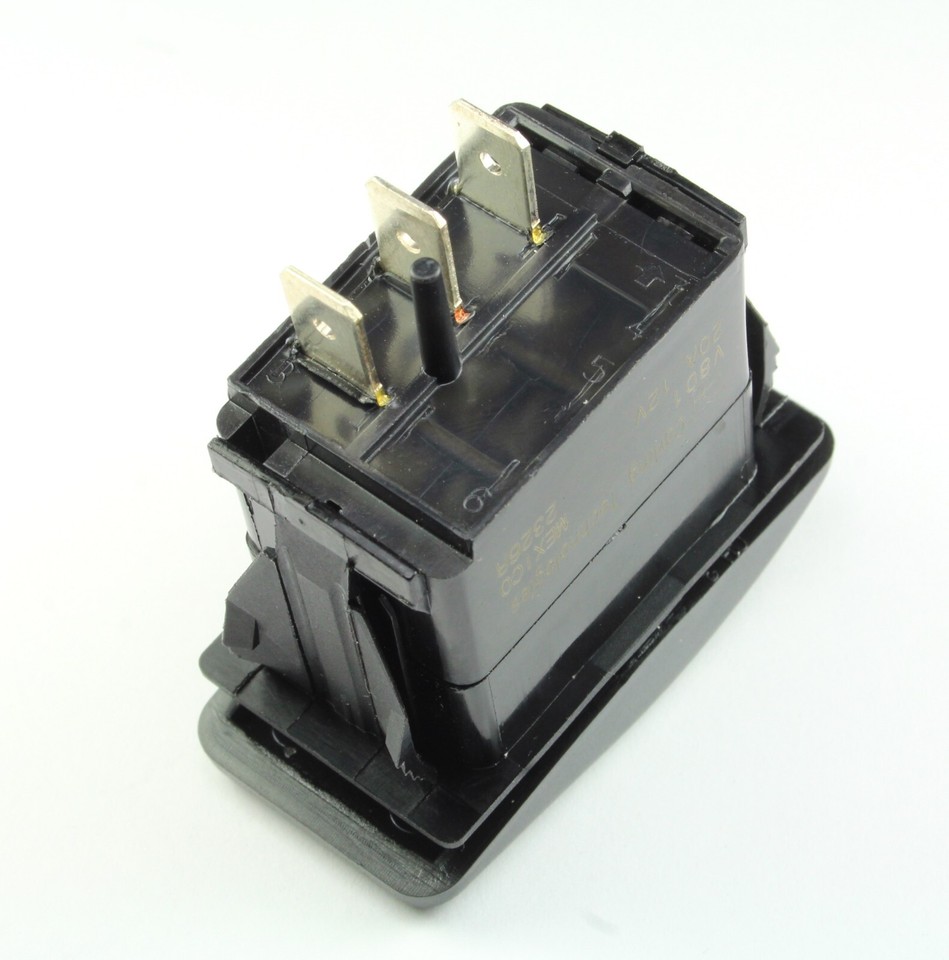 Carling MOMENTARY Rocker Switch SPDT, 20A 12VDC ON-OFF-ON 3prongs ...
