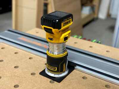 Dewalt Router Adapter for Powertec Track Saw Guide Rails - DCW600B 20v ...