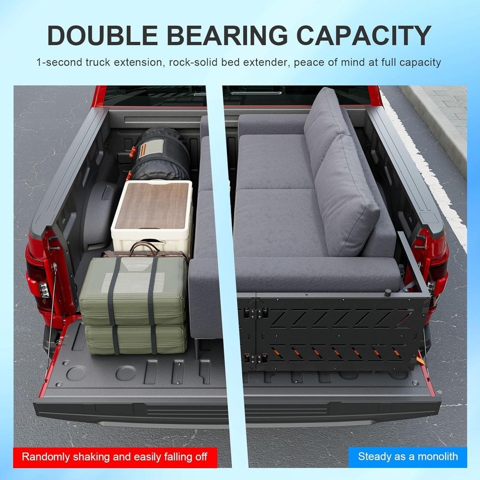 For 2015-2025 Ford F150 Tailgate Extender Bed Extension Truck Extender ...