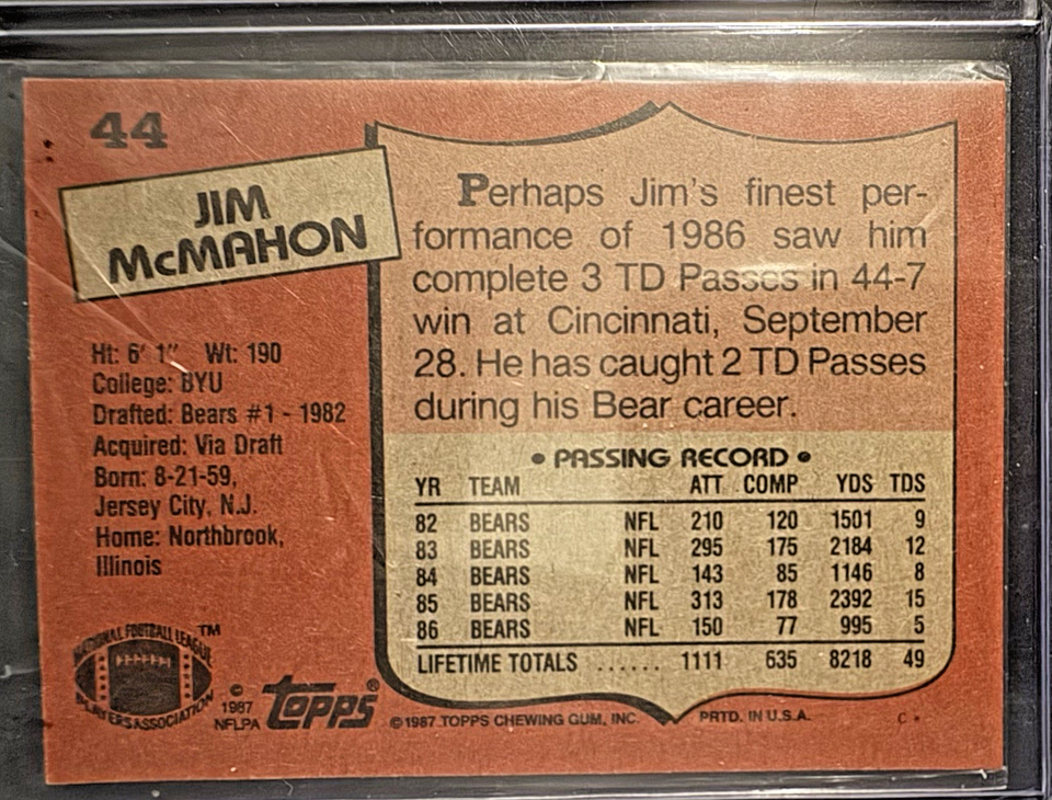 Topps Football Lot 5 Cards Walker Moseley McMahon Ham Vintage + 2024 ...