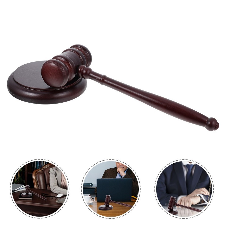 Judge Hammer Father Office Mini Wooden Hammers Gavel Toy Childrens ...