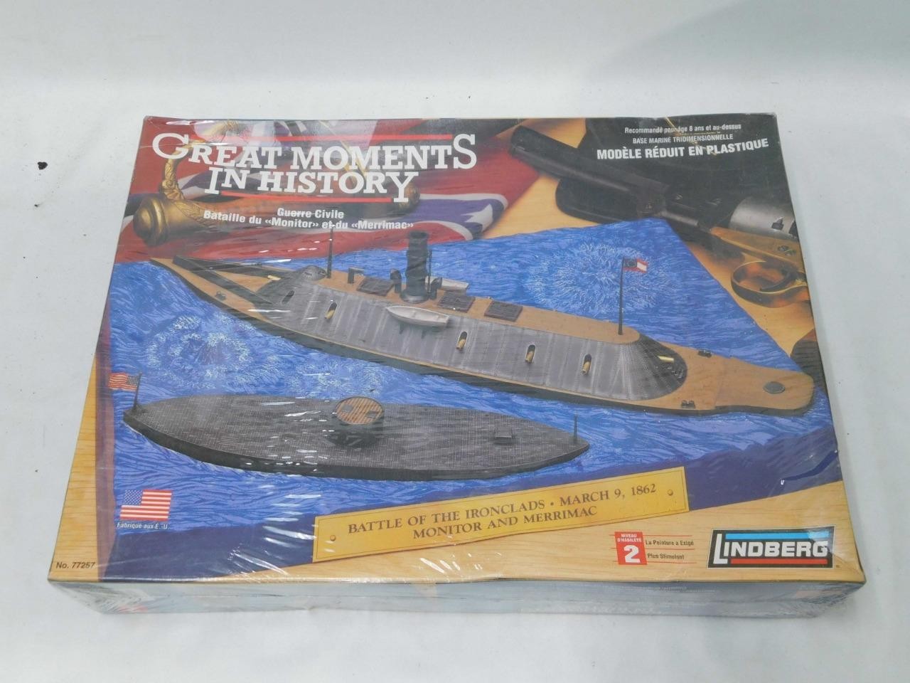Lindberg Civil War Battle Of The Monitor & Merrimac Diorama Plastic ...