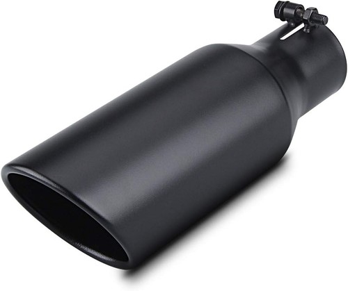 LCGP 2.5 Inch Inlet Exhaust Tip 2.5" x 4" x 12" Black Powder Coated | eBay