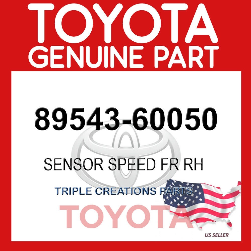 89543-60050 GENUINE OEM TOYOTA SENSOR SPEED FRONT LEFT OR REAR ...