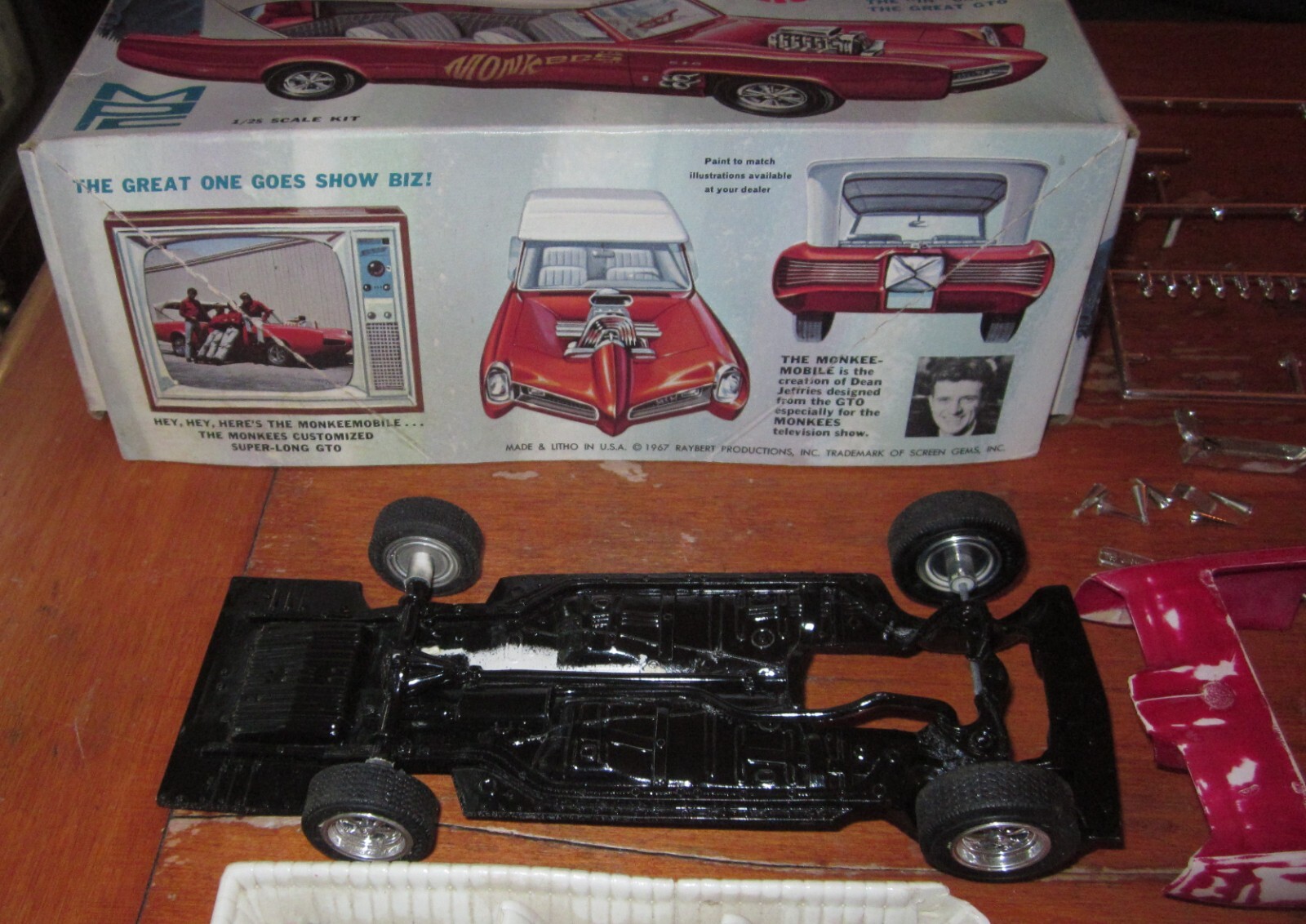 MPC Monkeemobile Pontiac GTO Kit #605 Orig 60s Canadian French Issue ...