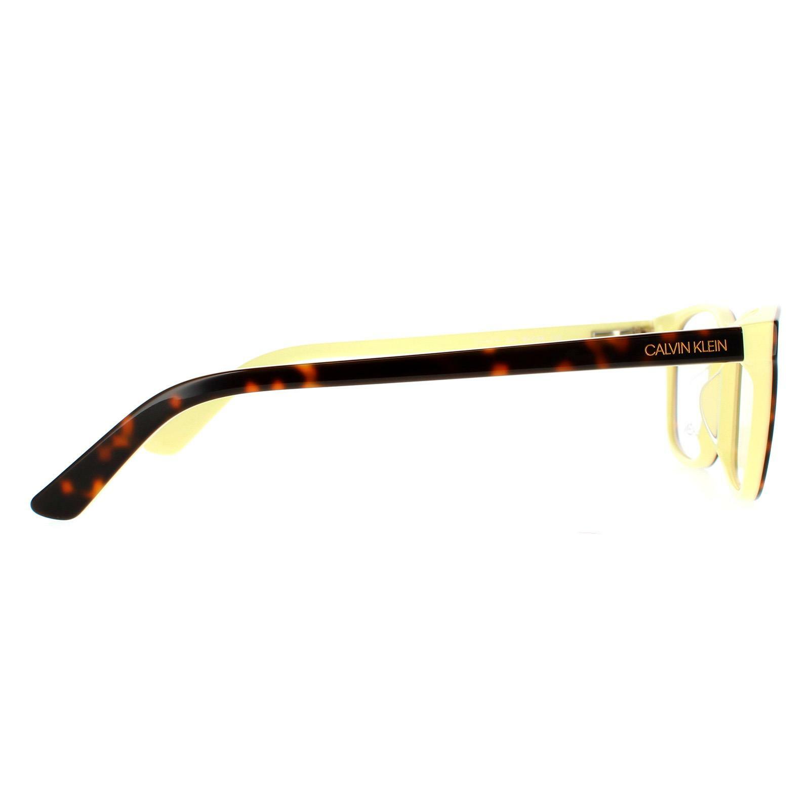 Calvin Klein Glasses Frames CK18515 241 Tortoise On Yellow Women | eBay