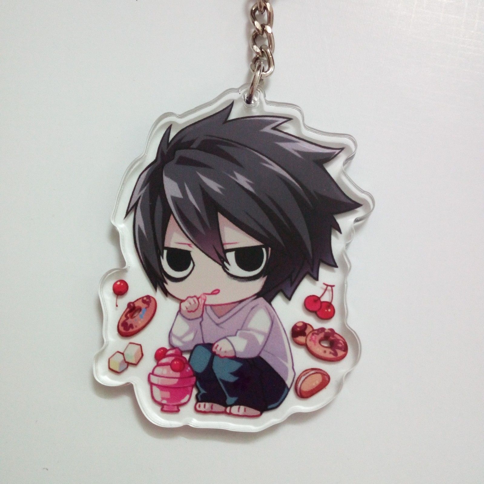 Death Note L Yagami Light Shinigami Ryuk Acrylic Keychain Keyring | eBay